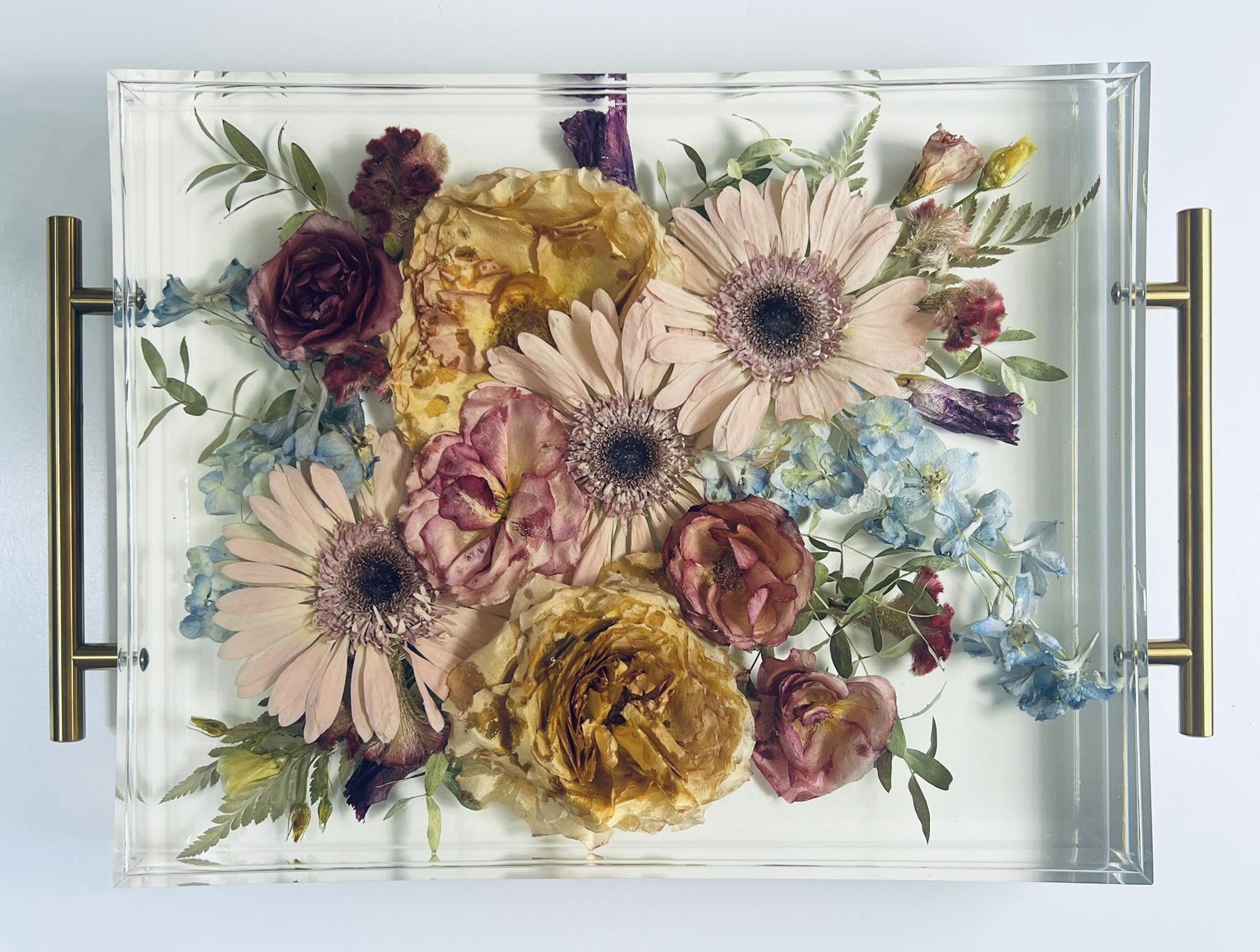 Acrylic Tray – Feather & Arrow Flower Preservation